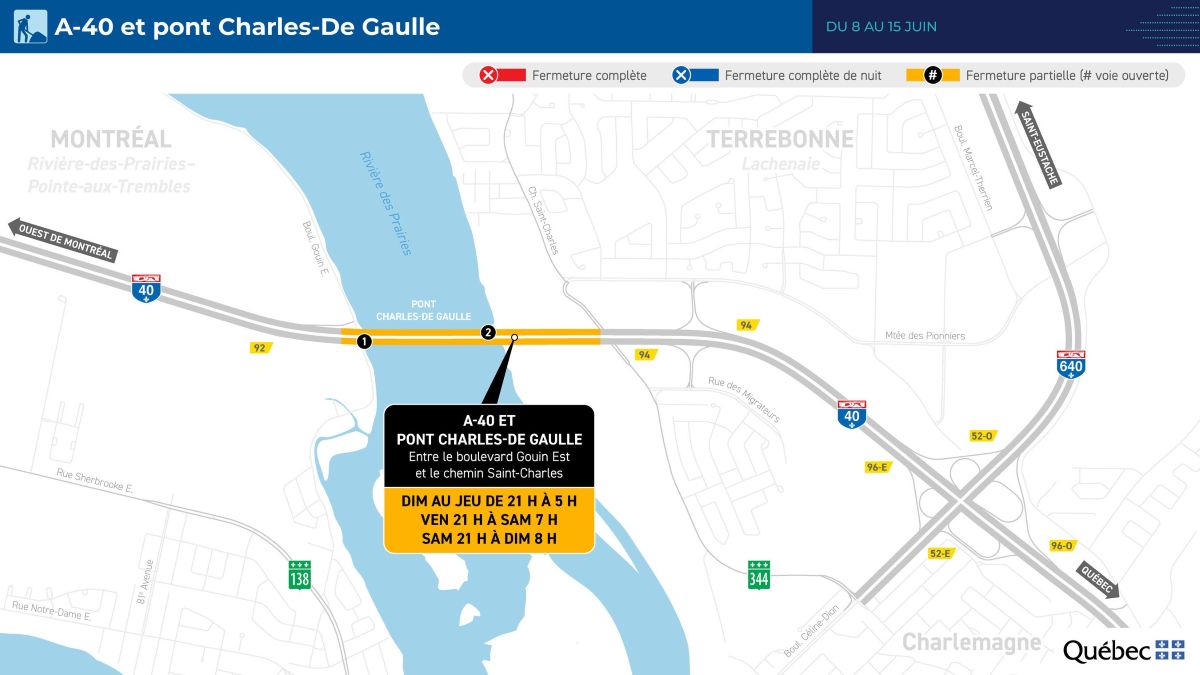 Entraves nocturnes sur le pont Charles-De Gaulle